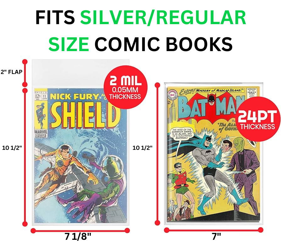 24pt Regular / Silver Comic Backing Boards – Comic Pro Line