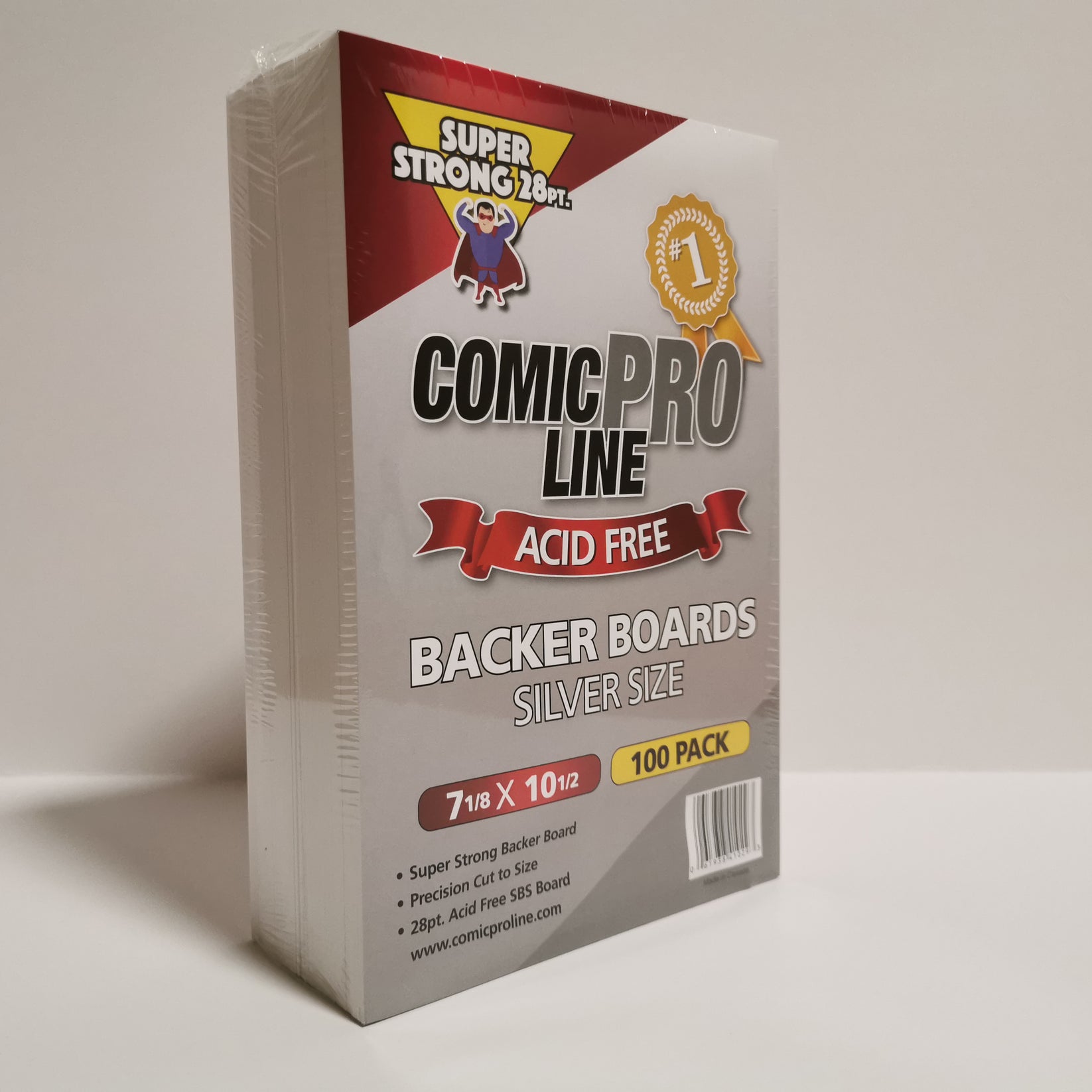 Silver Size 28pt Comic Book Backer Boards 7 1/8" x 10 1/2" ComicProLine ...