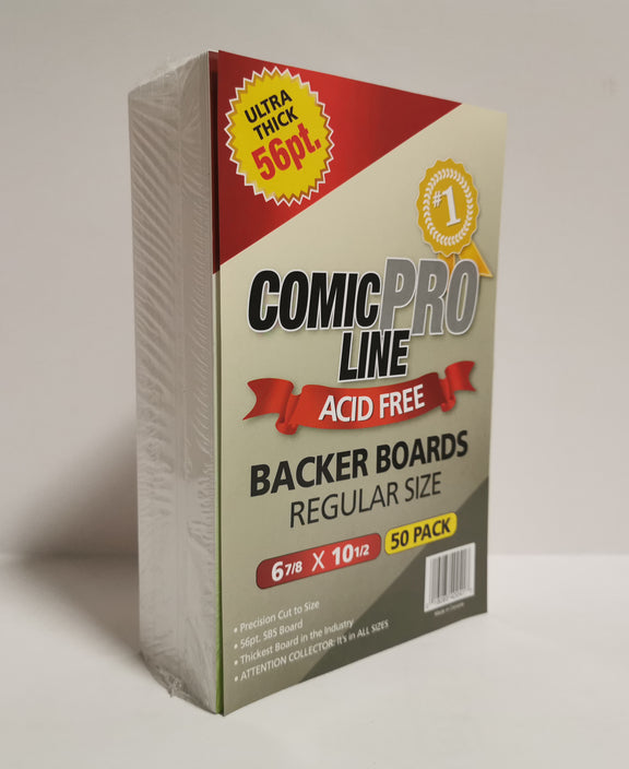 Regular Size - 56pt Backer Boards - 6 7/8" x 10 1/2" – Comic Pro Line